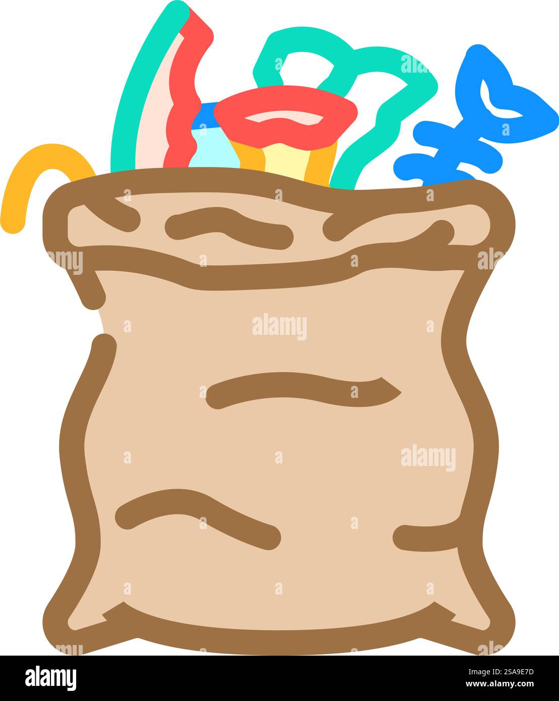 source separation color icon vector. source separation sign. isolated ...