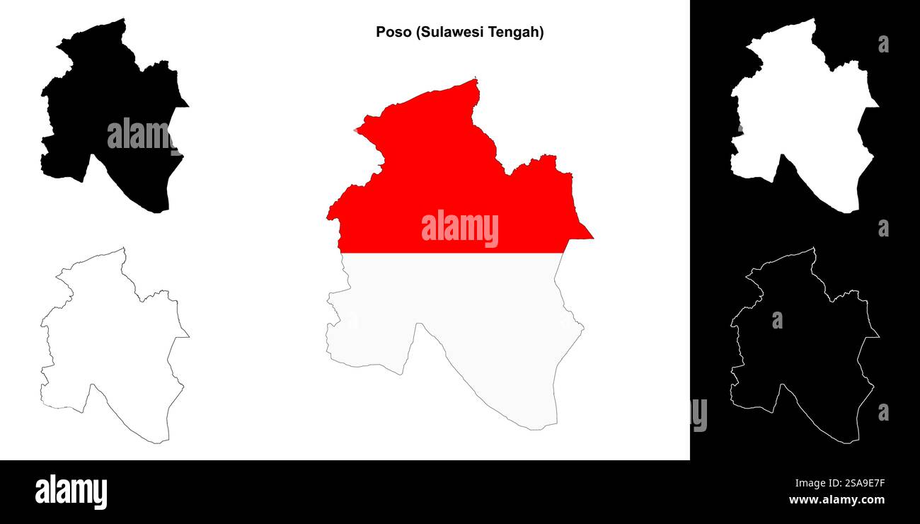 Blank poso map hi-res stock photography and images - Alamy