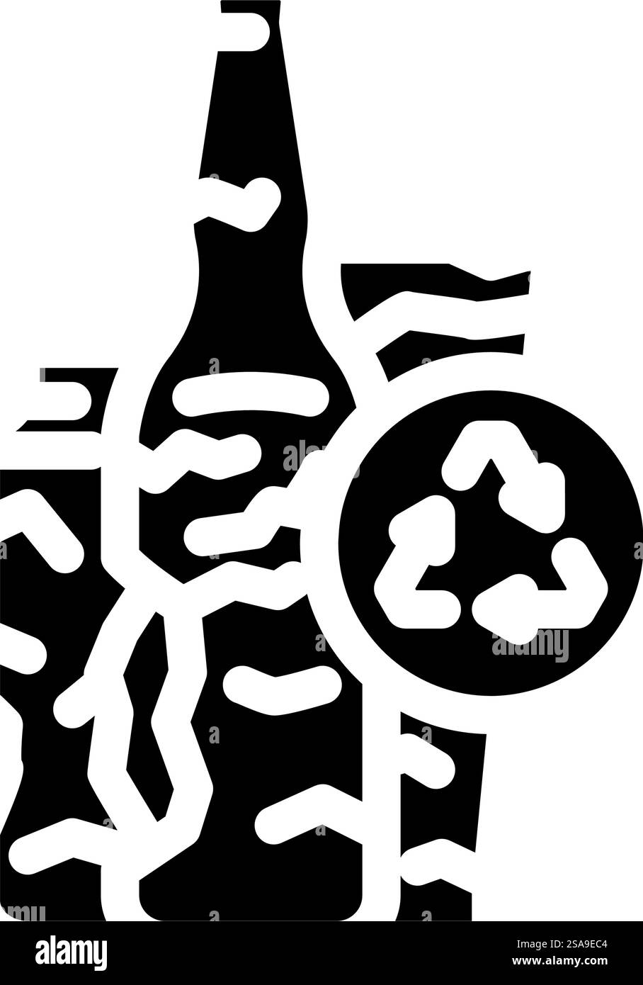 ewaste waste sorting glyph icon vector. ewaste waste sorting sign ...