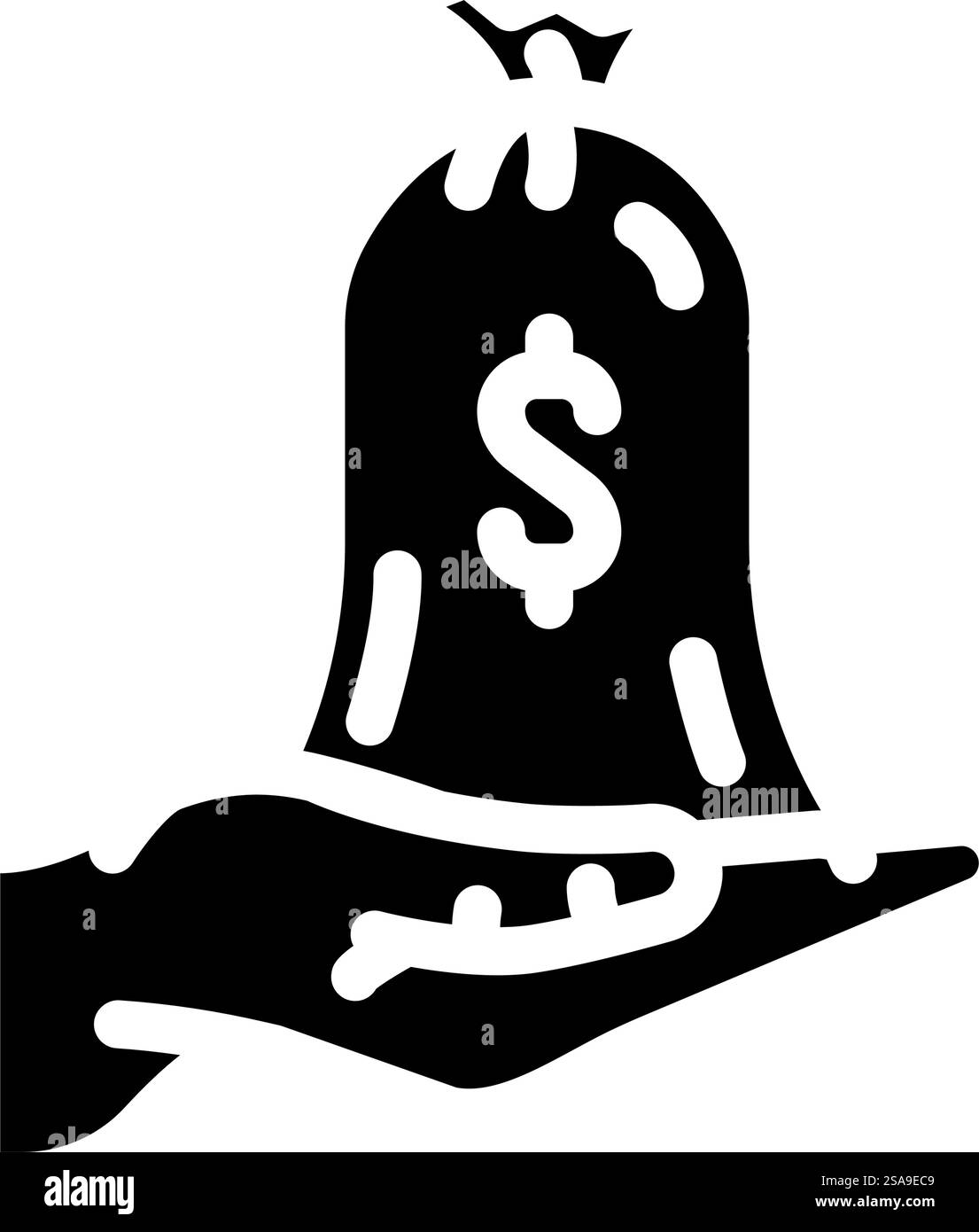 accounts receivable business process glyph icon vector. accounts ...