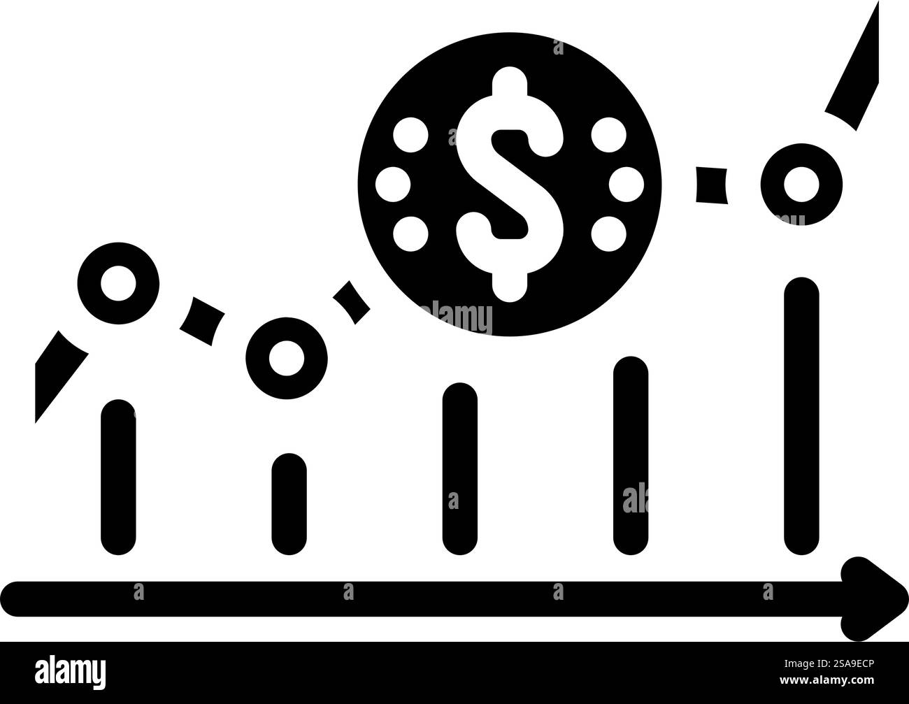 cash flow management business process glyph icon vector. cash flow ...