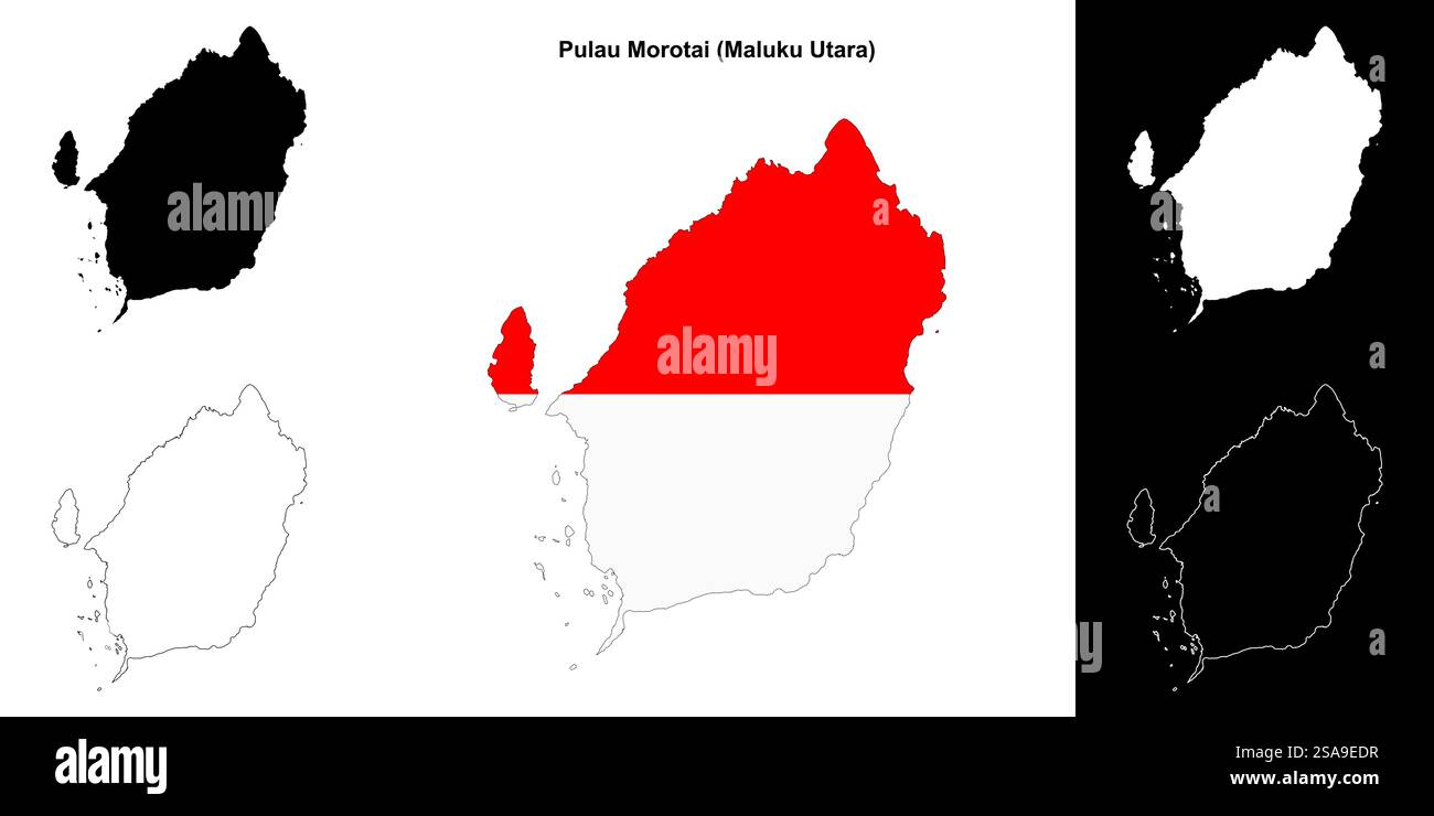 Map of pulau morotai hi-res stock photography and images - Alamy