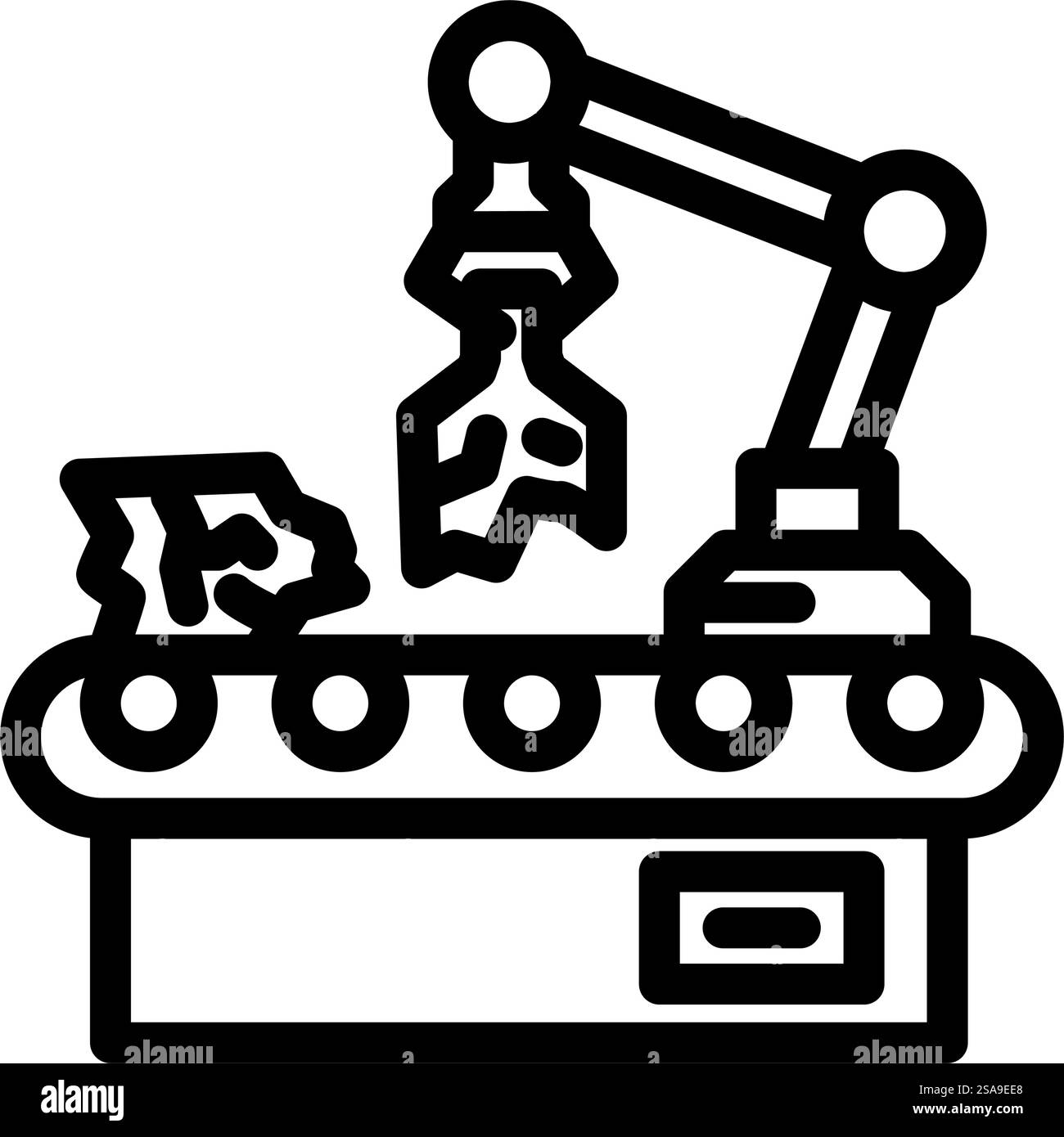 municipal solid waste msw line icon vector. municipal solid waste msw ...