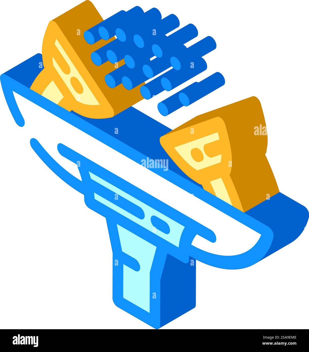 eye wash station ppe protective equipment isometric icon vector. eye ...