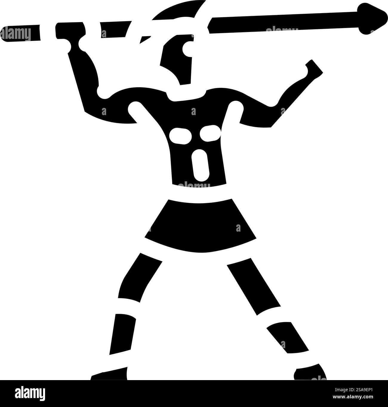 warior soldier roman greek glyph icon vector. warior soldier roman ...