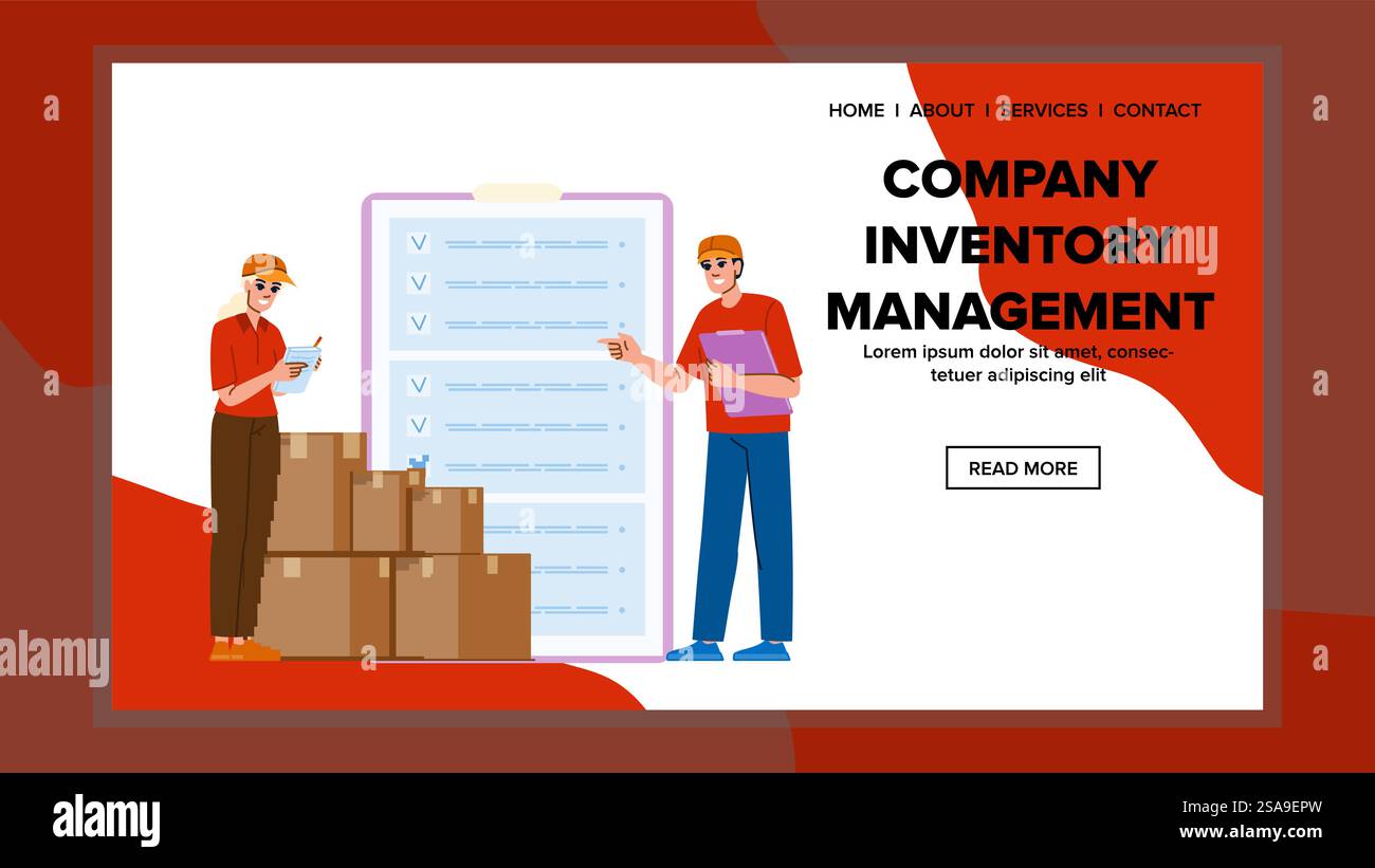 tracking company inventory management vector. control optimization ...