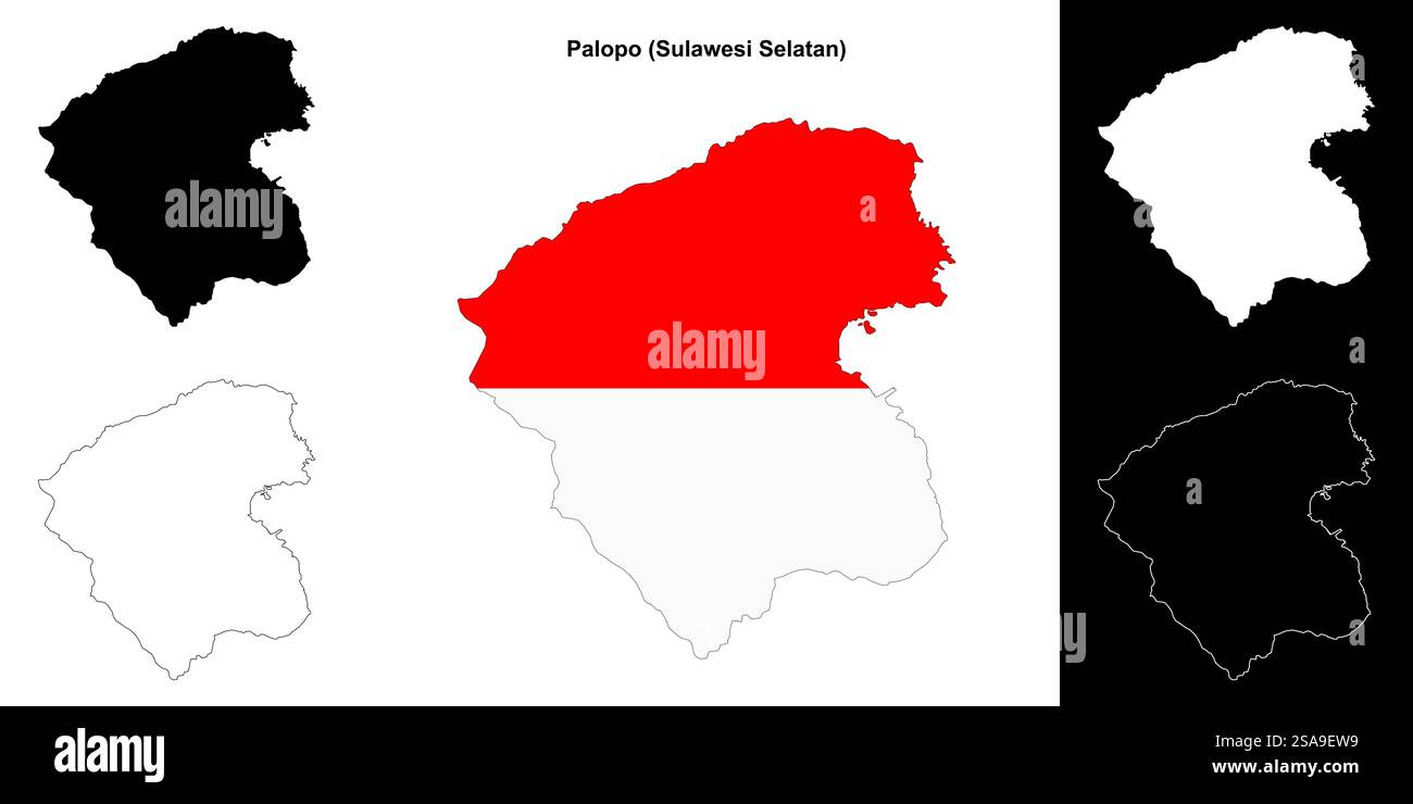 Blank palopo map hi-res stock photography and images - Alamy