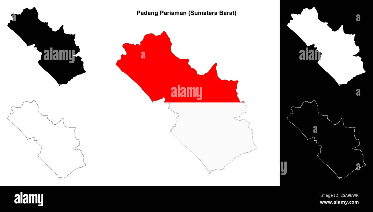 Padang Pariaman blank outline map set Stock Vector Image & Art - Alamy