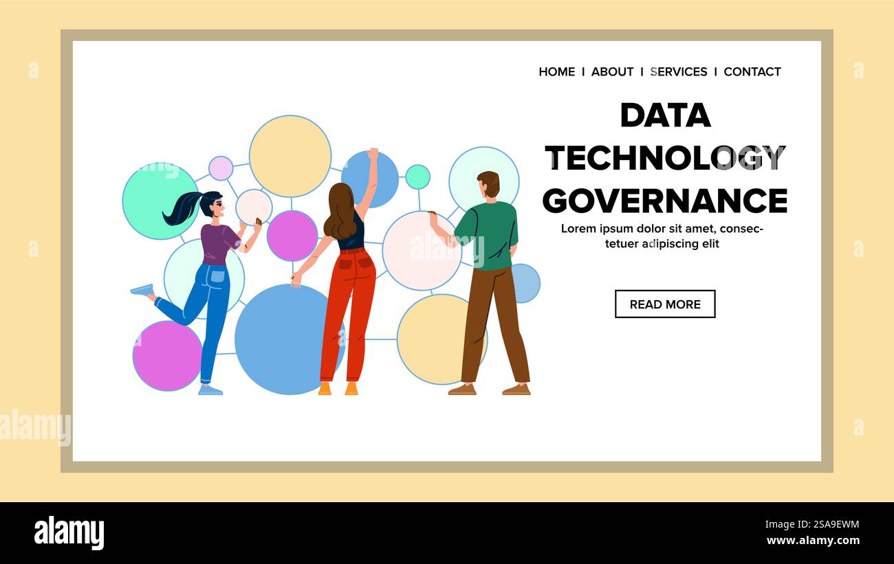 security data technology governance vector. compliance privacy ...