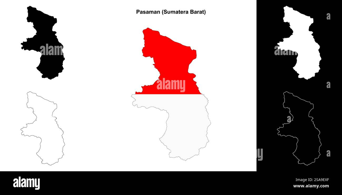 Pasaman vector map hi-res stock photography and images - Alamy