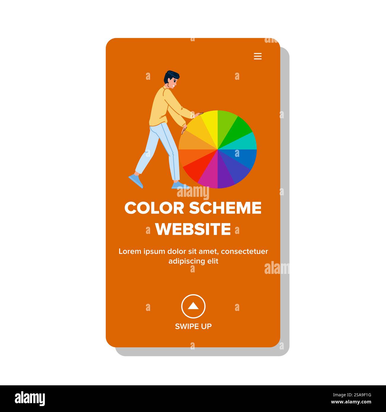 monochrome color scheme website vector. pastel neutral, gradient bright ...