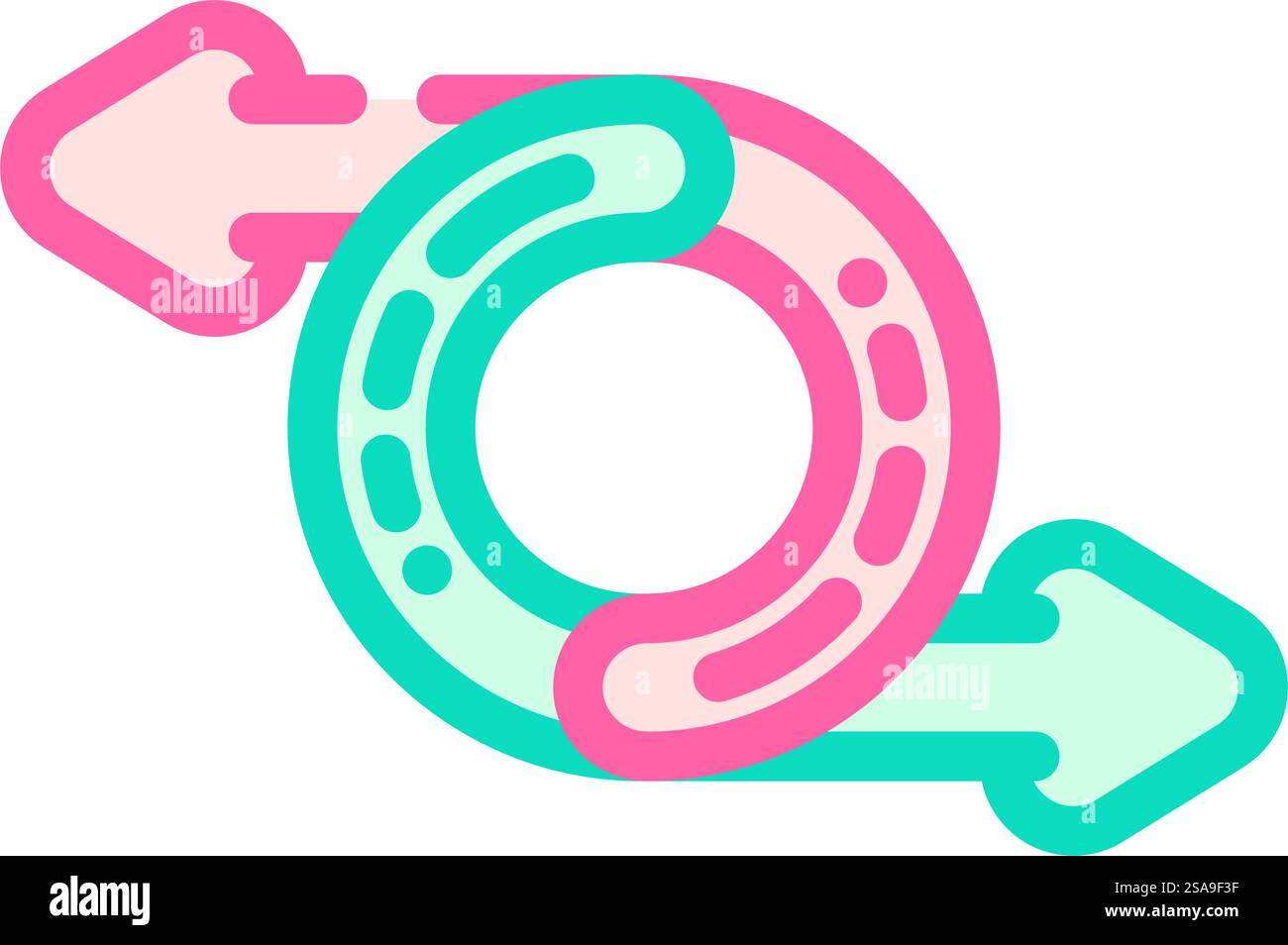 reversible product label caution color icon vector. reversible product ...