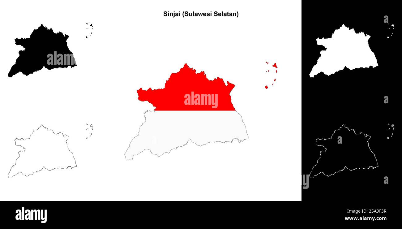 Map of sinjai hi-res stock photography and images - Alamy