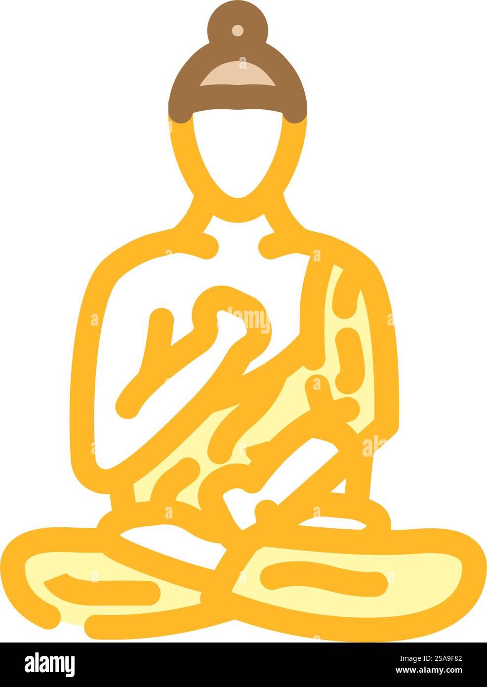 bodhisattva buddhism color icon vector. bodhisattva buddhism sign ...