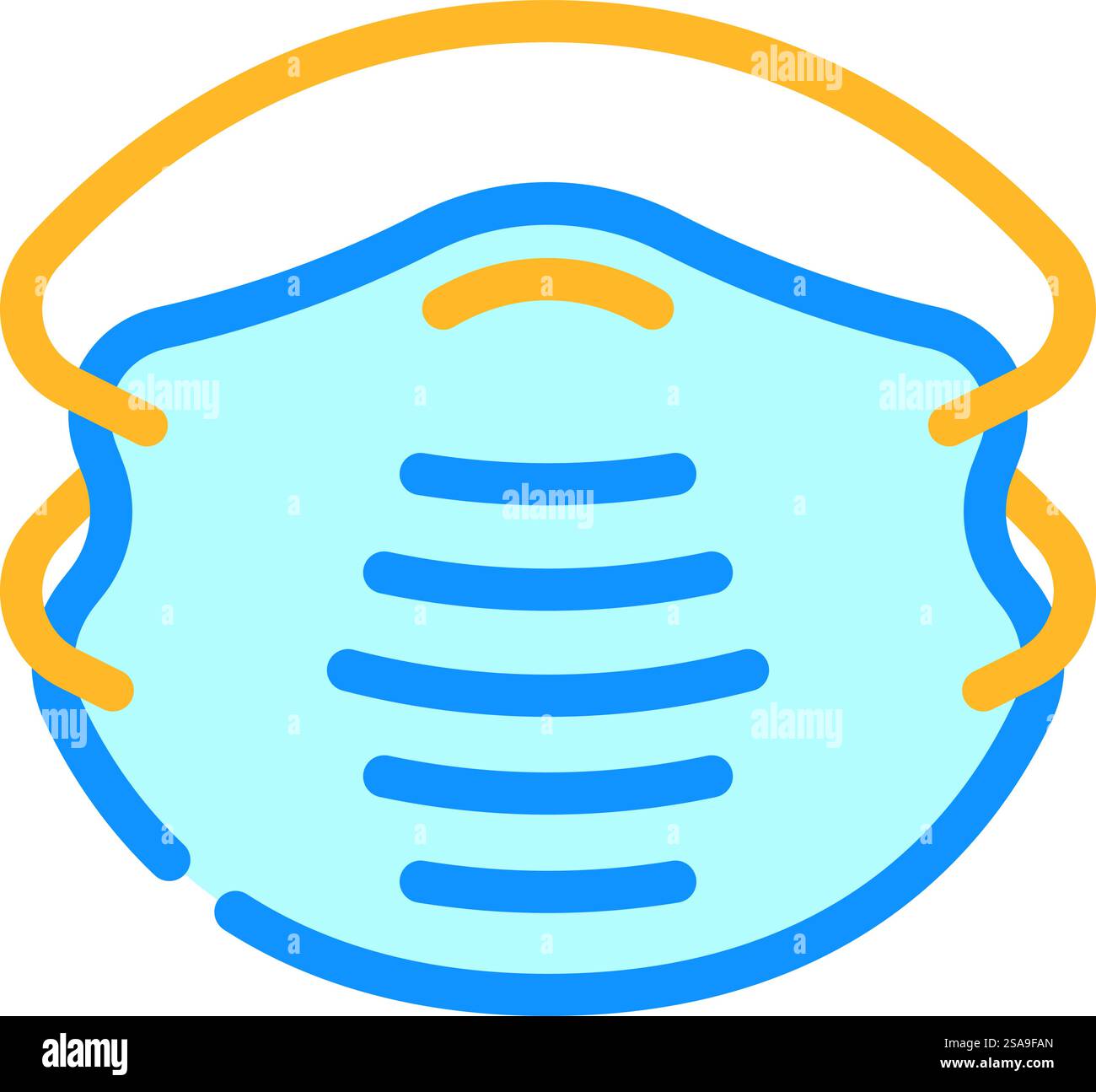 n95 mask ppe protective equipment color icon vector. n95 mask ppe ...
