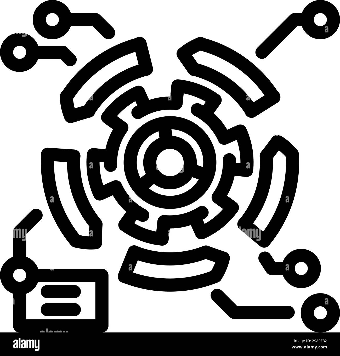 change management analyst line icon vector. change management analyst ...