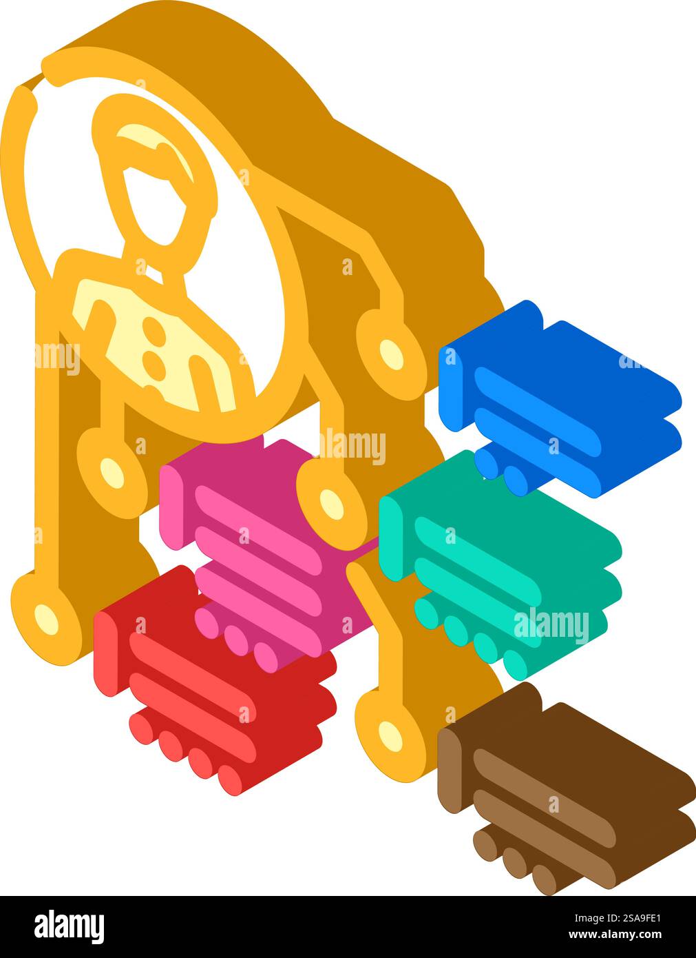 performance appraisal business process isometric icon vector ...