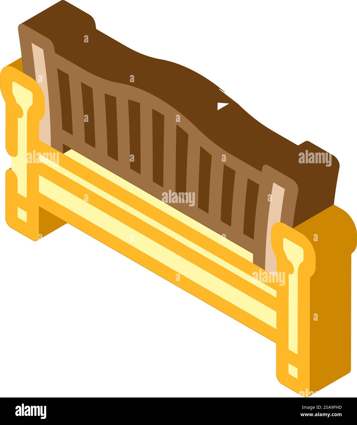 bench outdoor furniture isometric icon vector. bench outdoor furniture ...