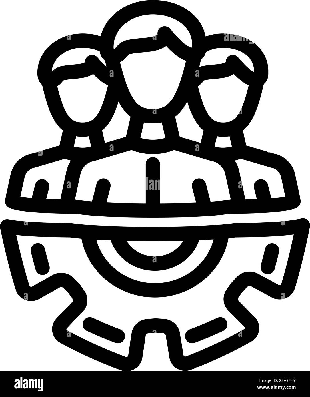 workforce planning business process line icon vector. workforce ...