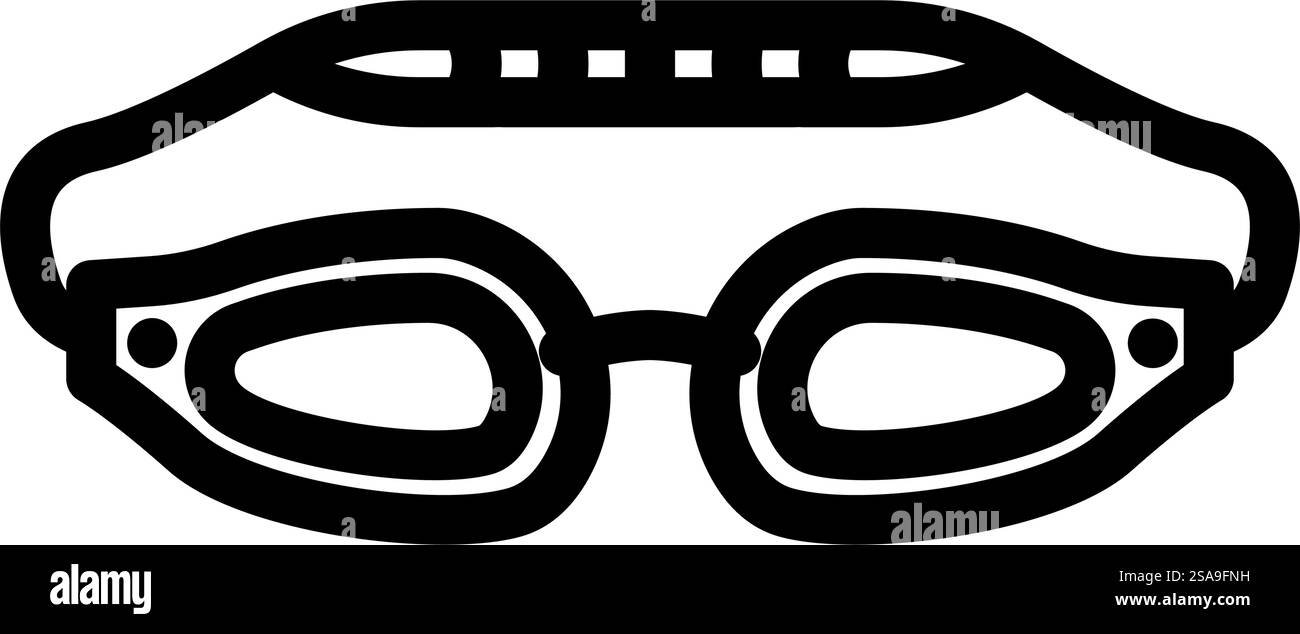 goggles ppe protective equipment line icon vector. goggles ppe ...