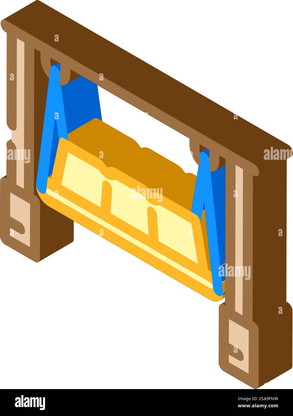 porch swing outdoor furniture isometric icon vector. porch swing ...