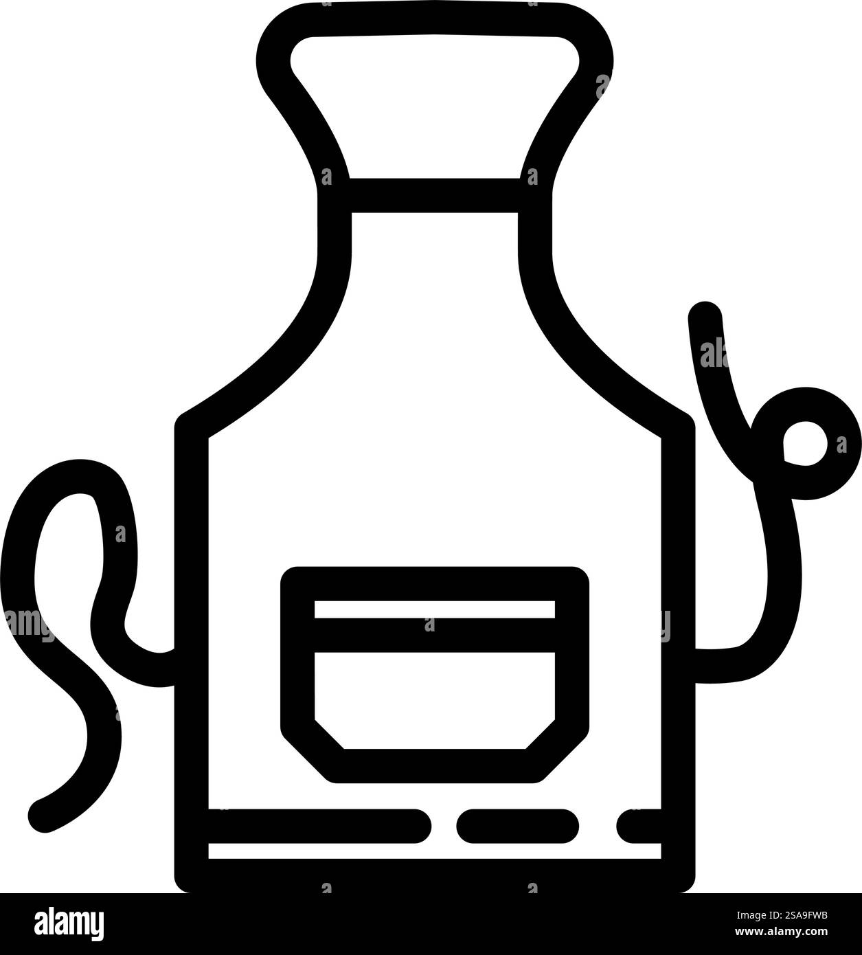 apron ppe protective equipment line icon vector. apron ppe protective ...