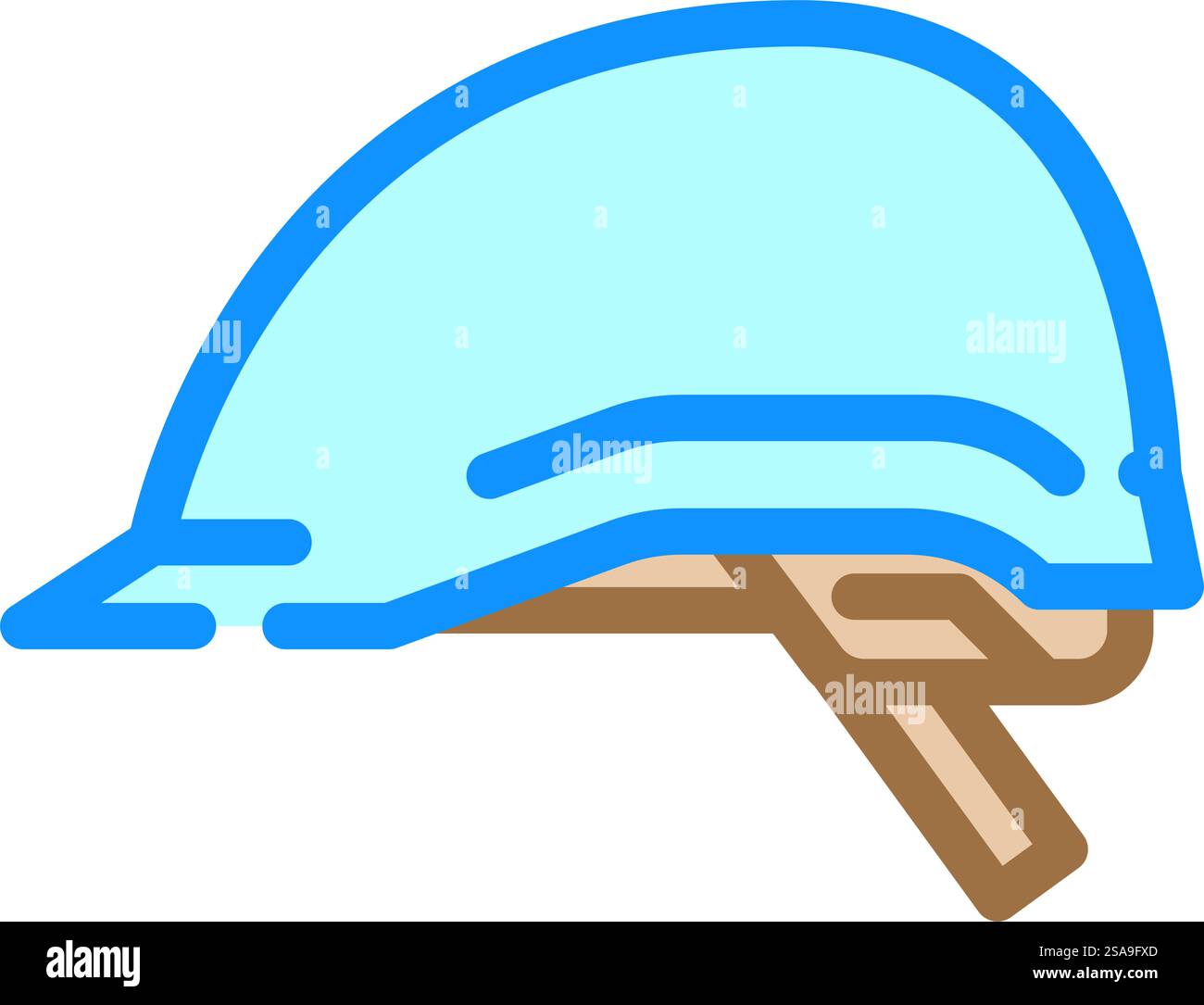 hard hat ppe protective equipment color icon vector. hard hat ppe ...