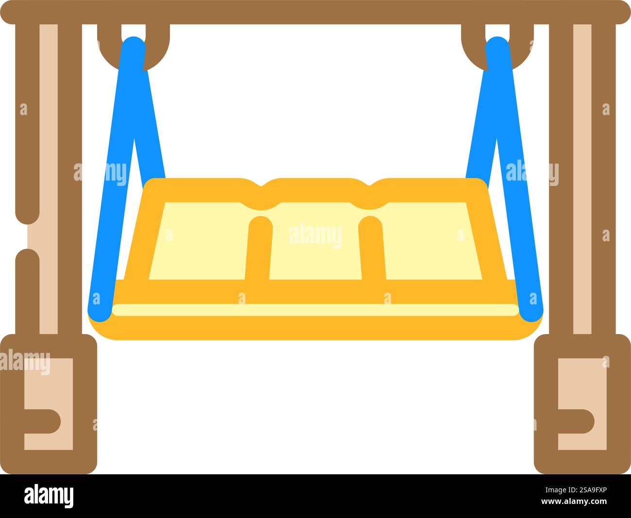 porch swing outdoor furniture color icon vector. porch swing outdoor ...