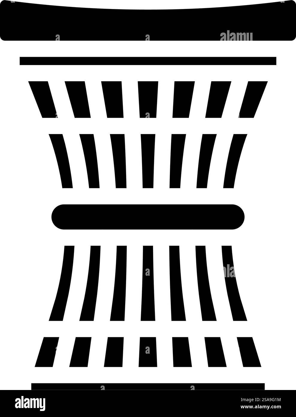 garden stool outdoor furniture glyph icon vector. garden stool outdoor ...