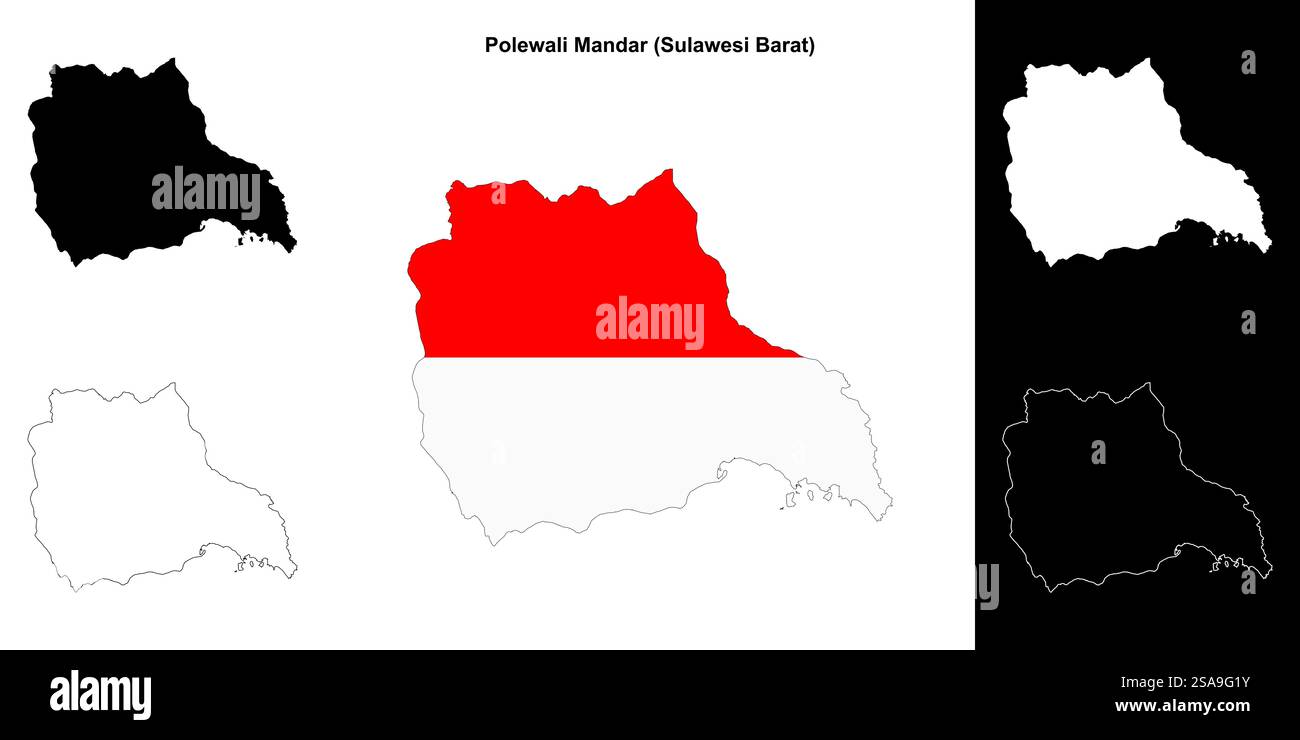 Polewali mandar vector map hi-res stock photography and images - Alamy