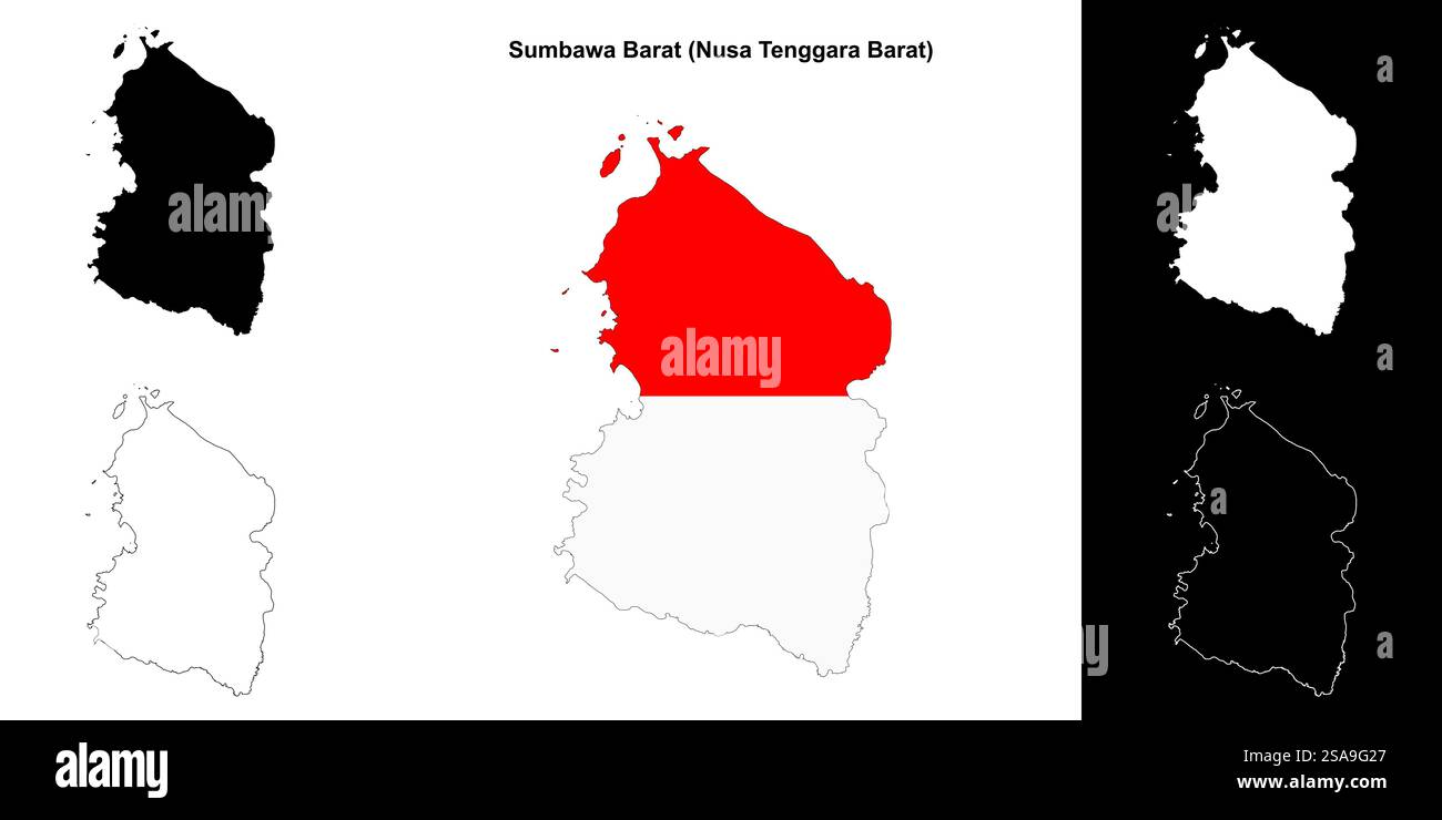 Blank sumbawa map hi-res stock photography and images - Alamy