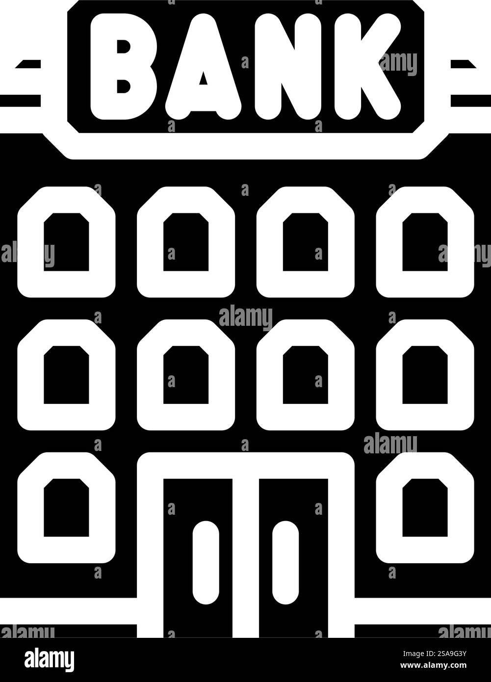 transfer bank building glyph icon vector. transfer bank building sign ...
