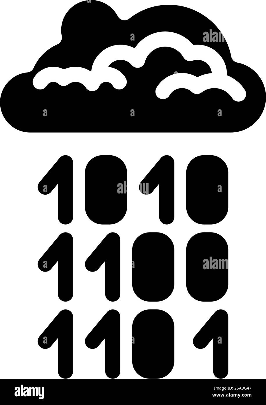 cloud computing business process glyph icon vector. cloud computing ...