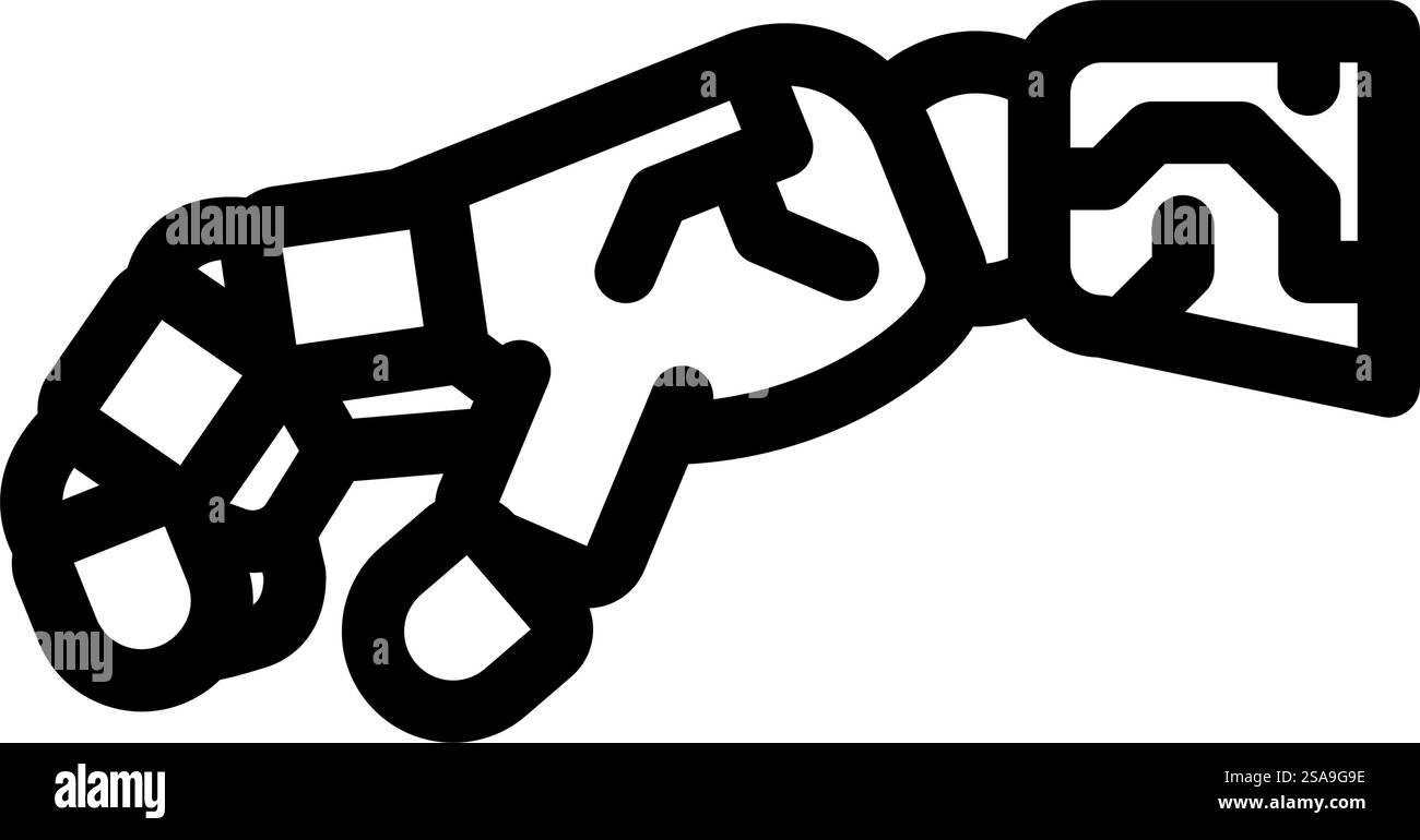 grip robot hand gesture line icon vector. grip robot hand gesture sign ... grip robot hand gesture line icon vector. grip robot hand gesture sign ...