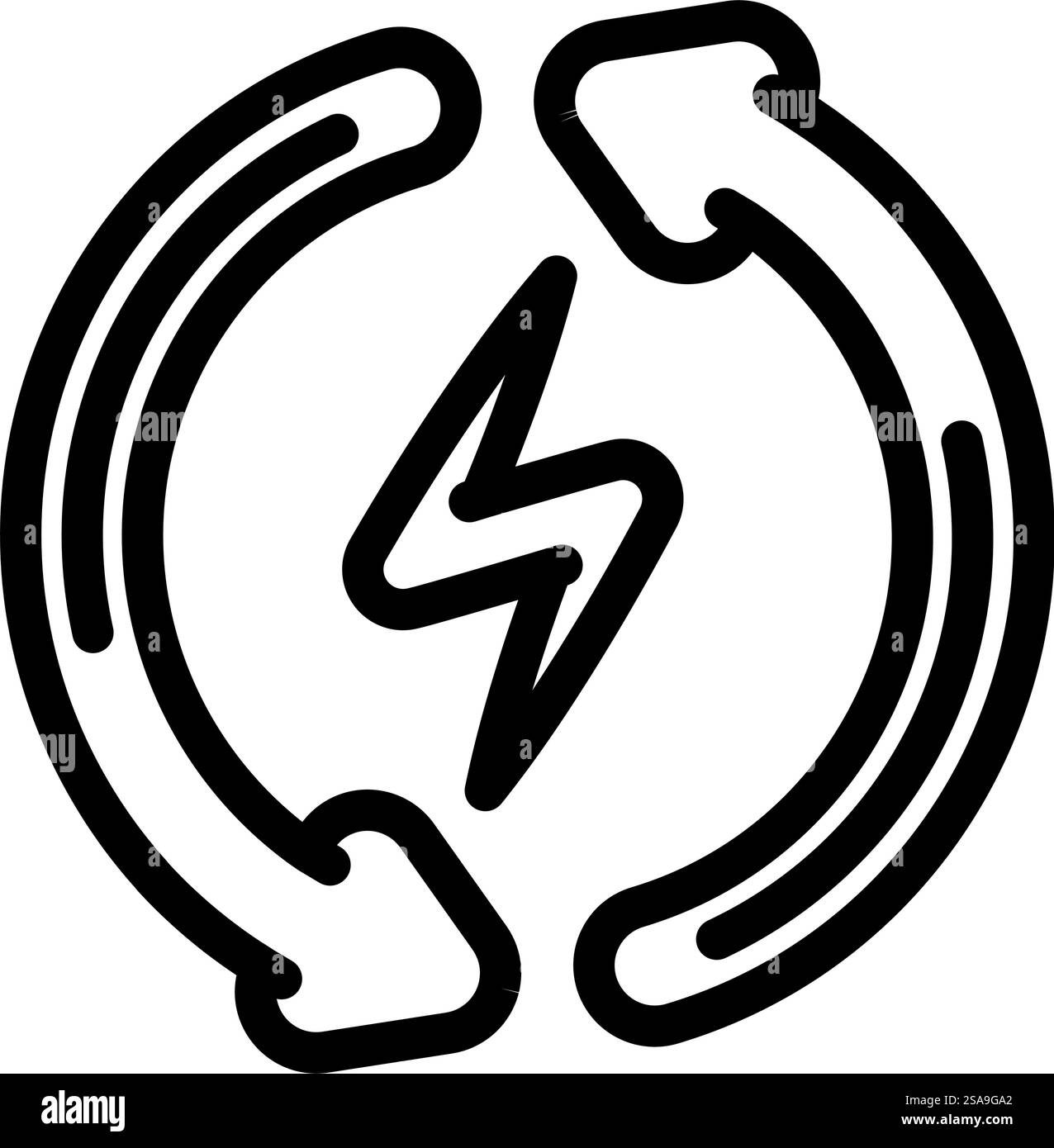 auto reset product label caution line icon vector. auto reset product ...