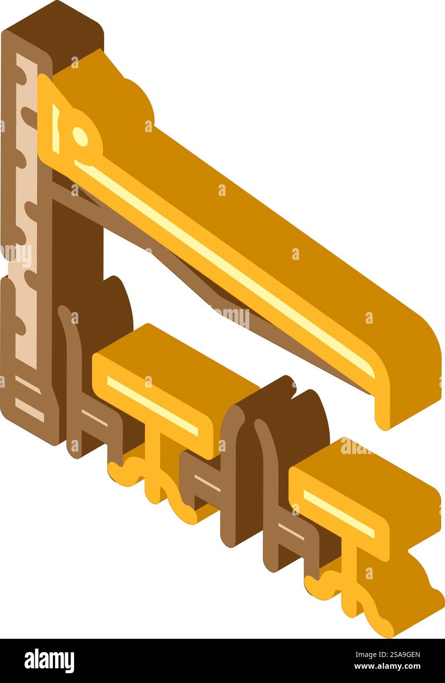 outdoor seating street cafe isometric icon vector. outdoor seating ...