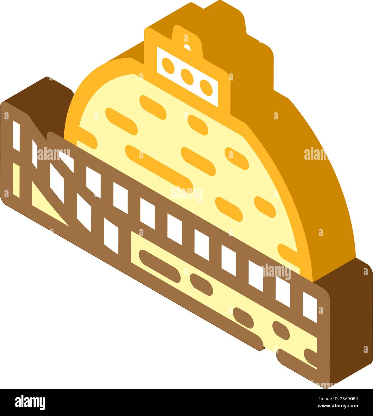 stupa monument buddhism isometric icon vector. stupa monument buddhism ...