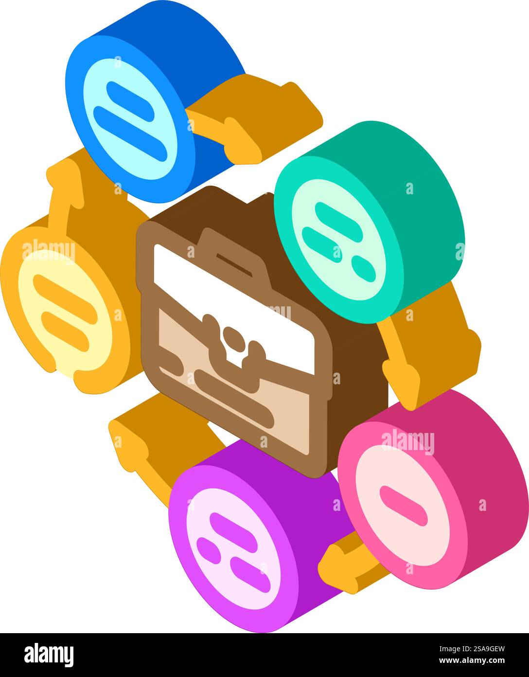 business process analyst isometric icon vector. business process ...