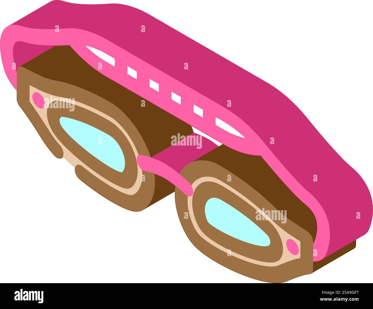 goggles ppe protective equipment isometric icon vector. goggles ppe ...