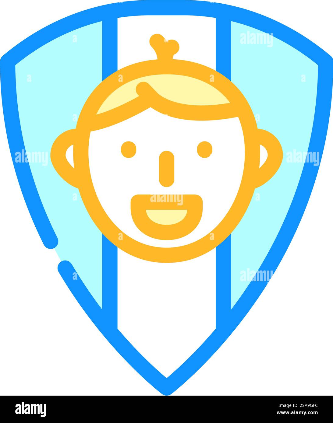 child proof product label caution color icon vector. child proof ...