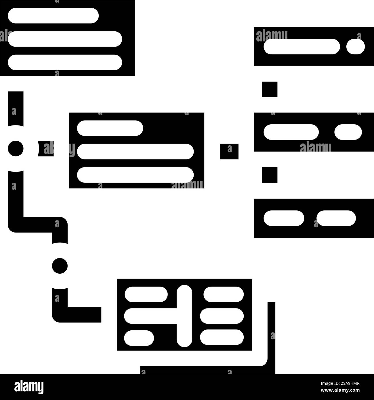 Uml Diagrams Analyst Glyph Icon Vector Uml Diagrams Analyst Sign