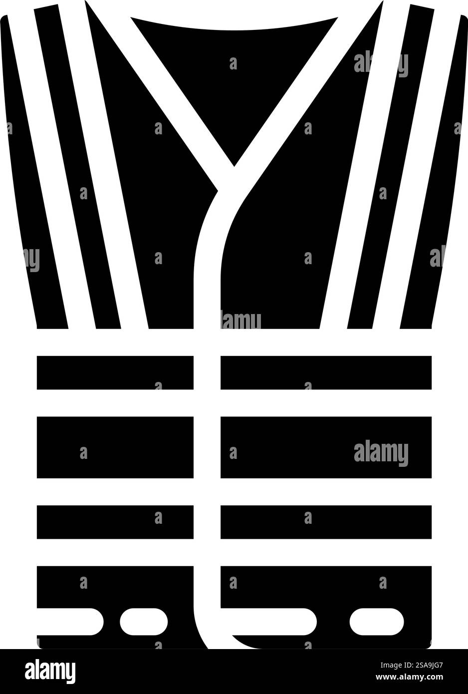 high visibility clothing ppe protective equipment glyph icon vector ...