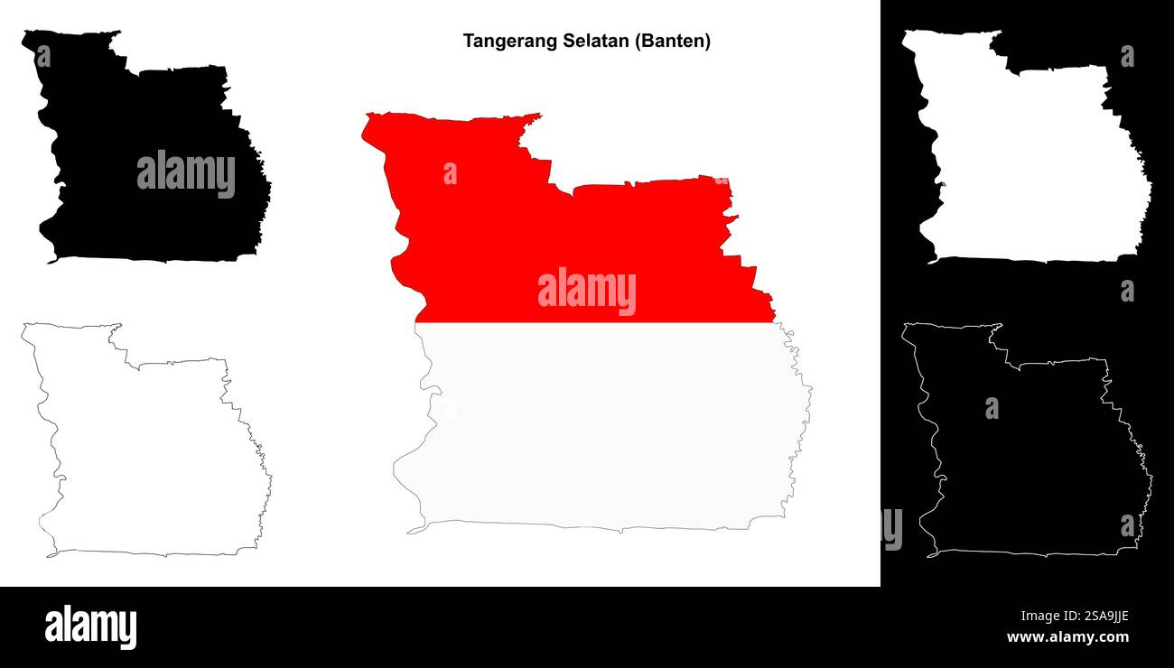 Tangerang selatan map hi-res stock photography and images - Alamy