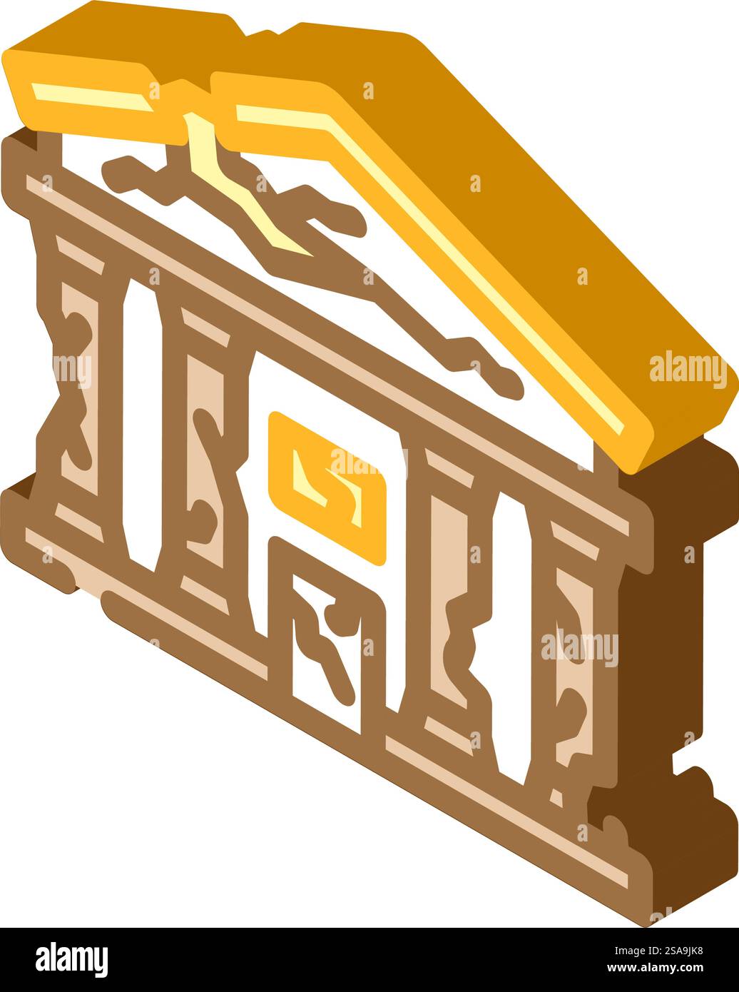 public bank building isometric icon vector. public bank building sign ...