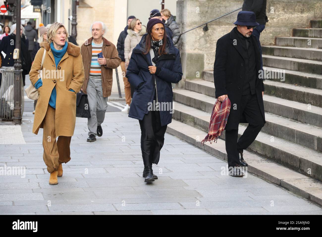 Paris, France. 29th Jan, 2025. Valeria Bruni-Tedeschi, Karine Silla and ...