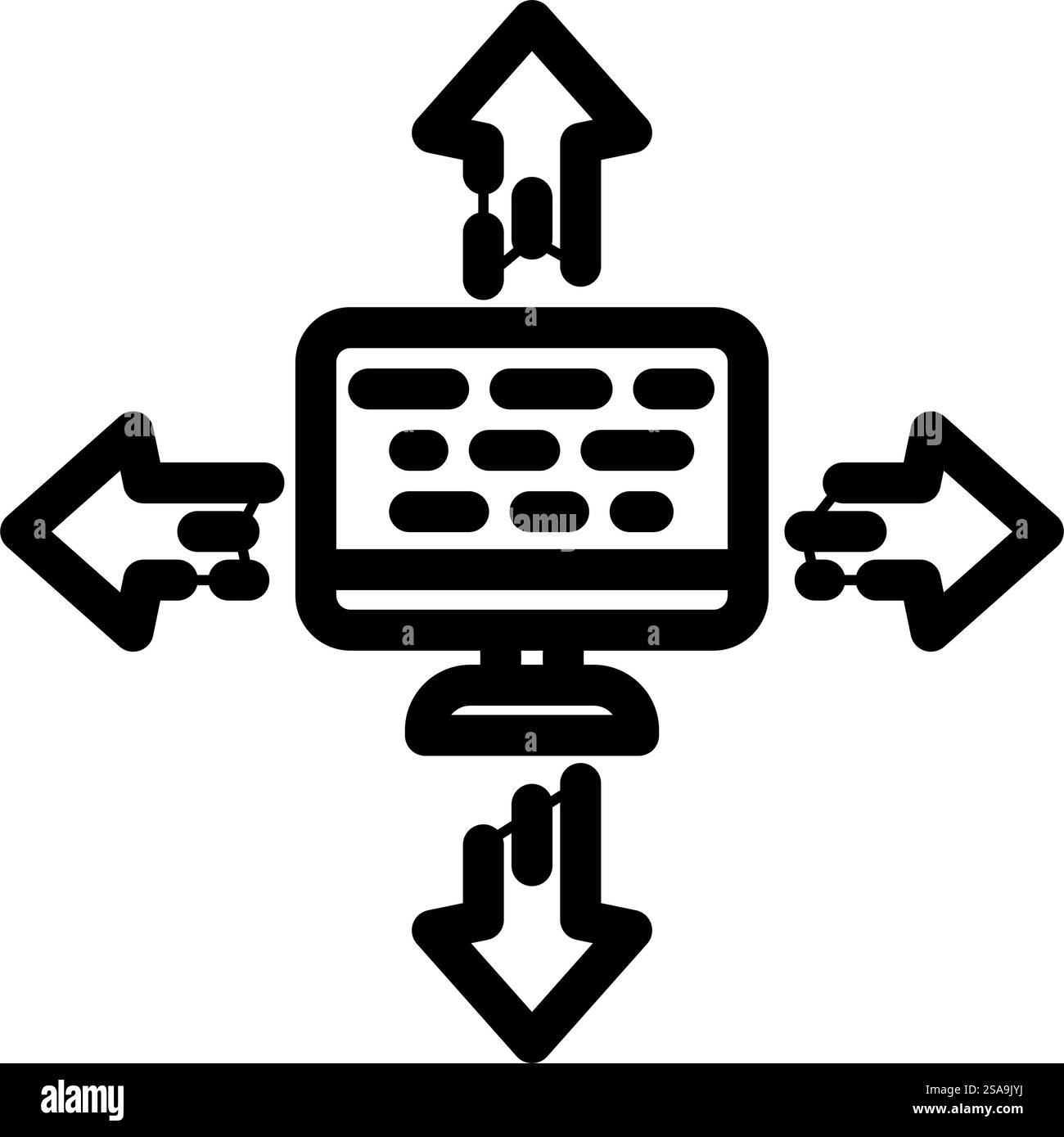 system deployment analyst line icon vector. system deployment analyst ...