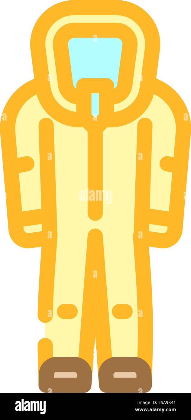 hazmat suit ppe protective equipment color icon vector. hazmat suit ppe ...