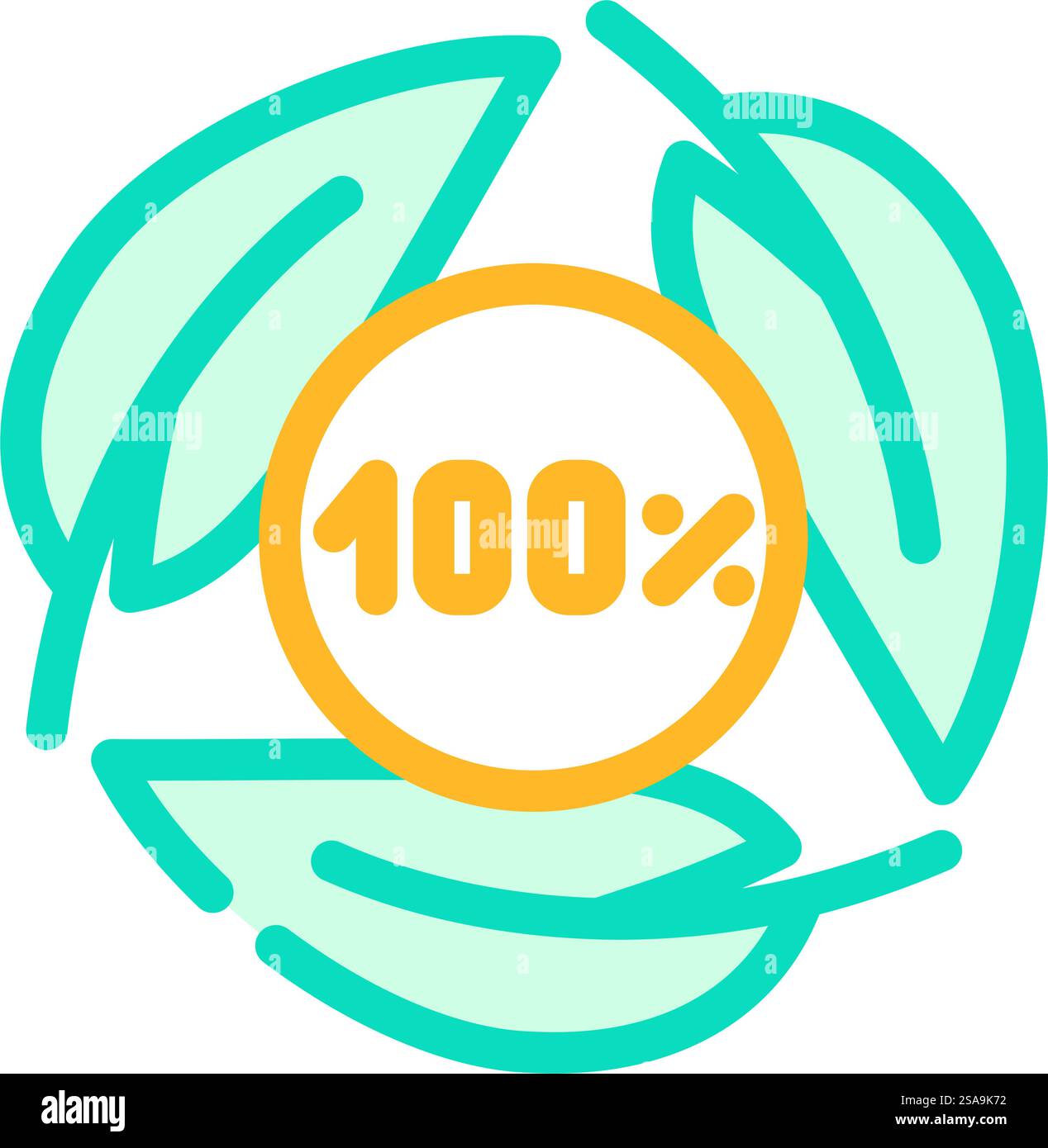 biodegradable product label warning color icon vector. biodegradable ...