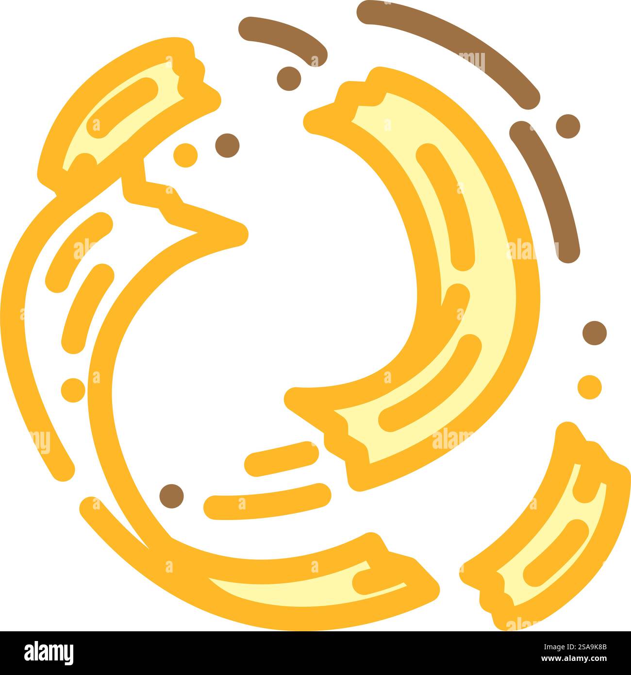 sawdust wood pellets color icon vector. sawdust wood pellets sign ...