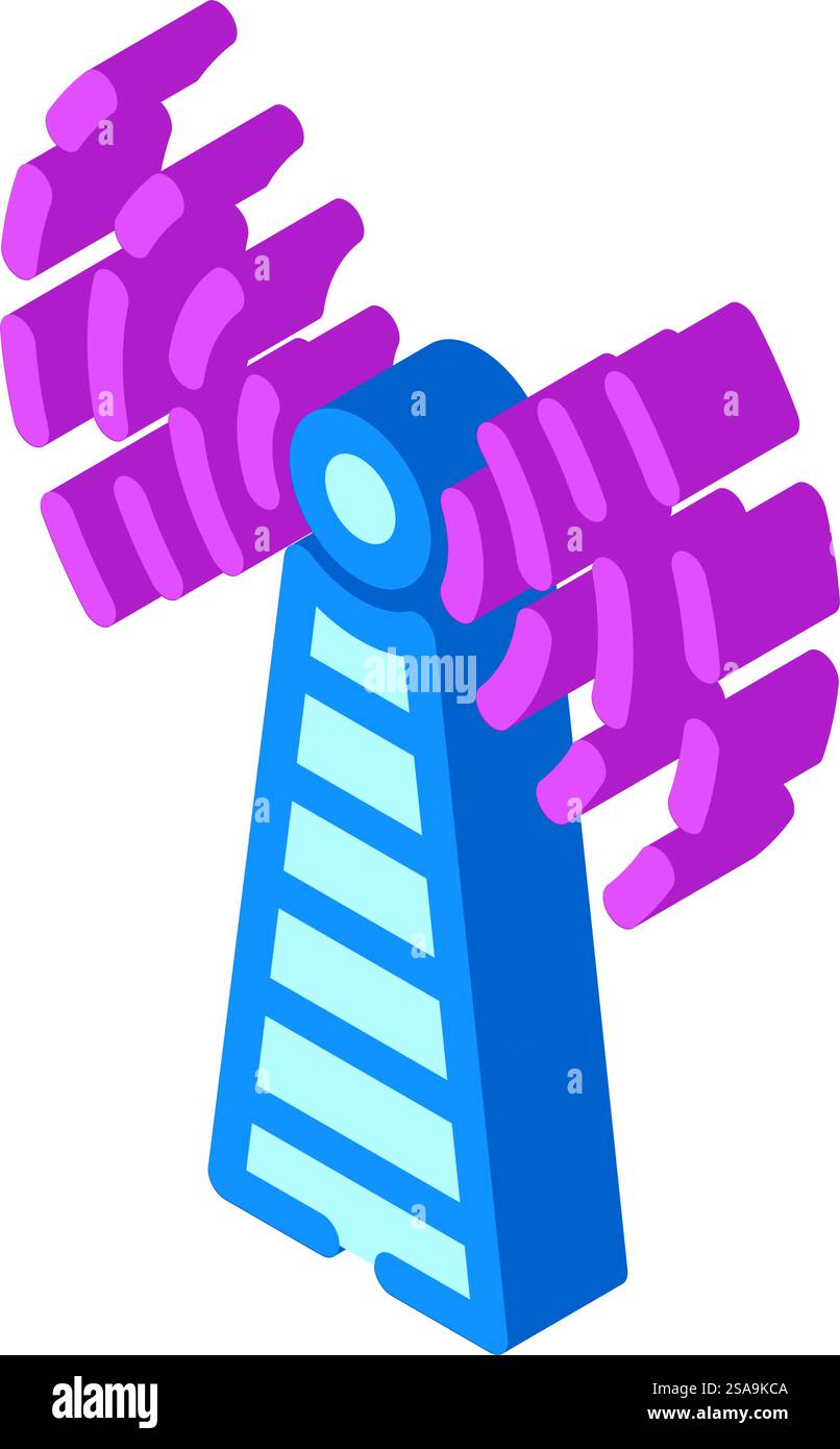 electromagnetic interference label isometric icon vector ...